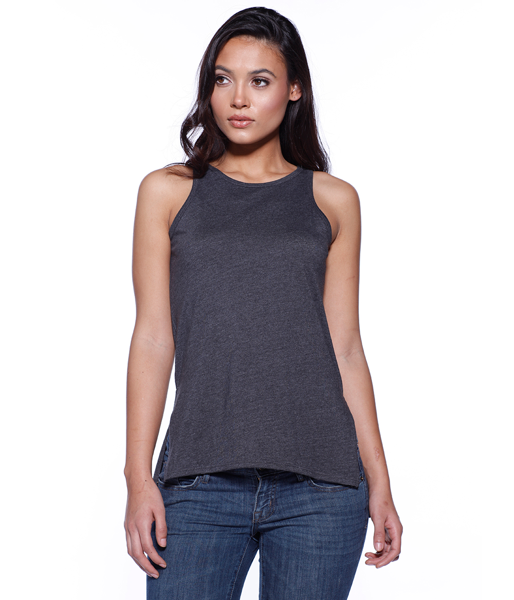 Womens CVC Side Slit Tank | Staton-Corporate-and-Casual