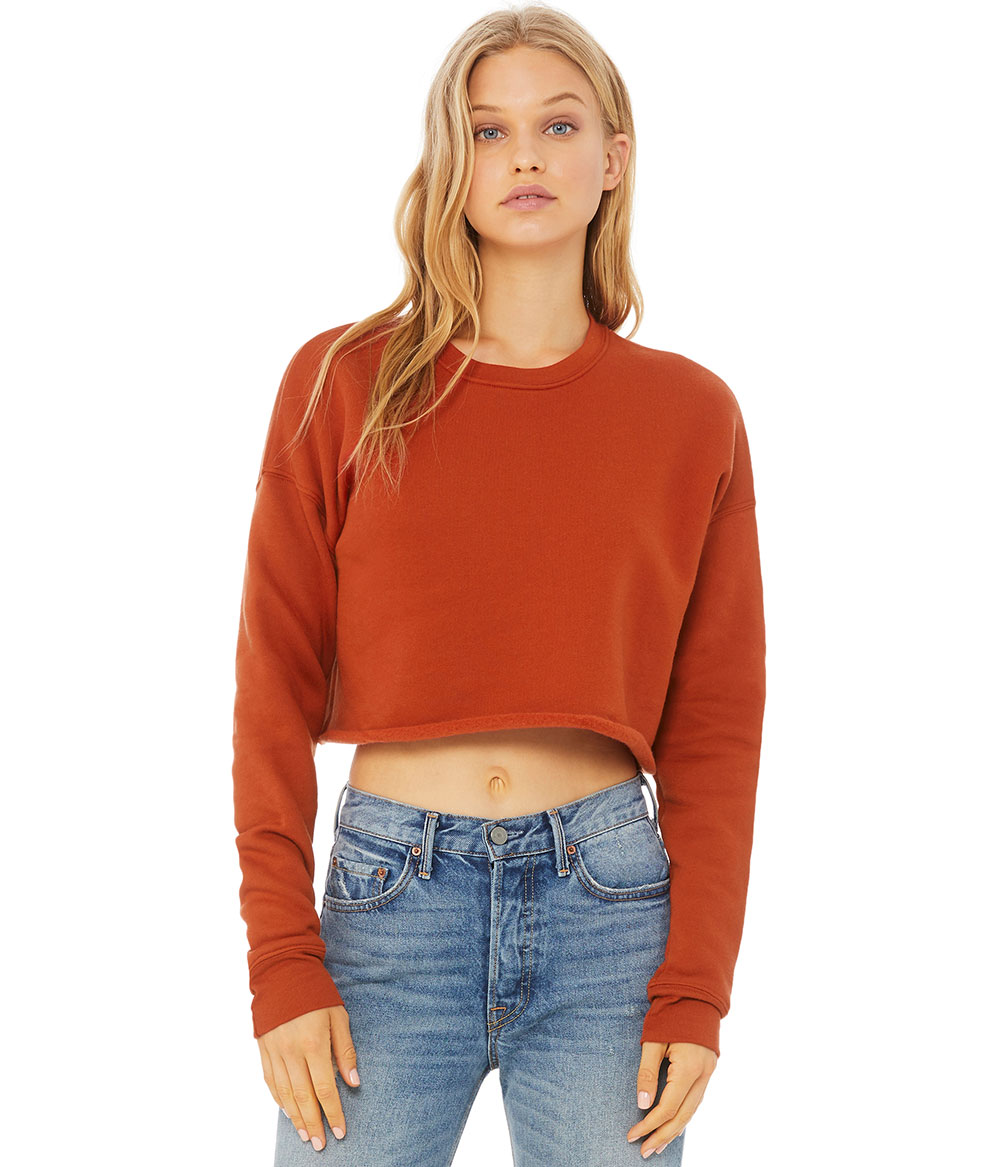 Womens Cropped Crew Fleece | Staton-Corporate-and-Casual