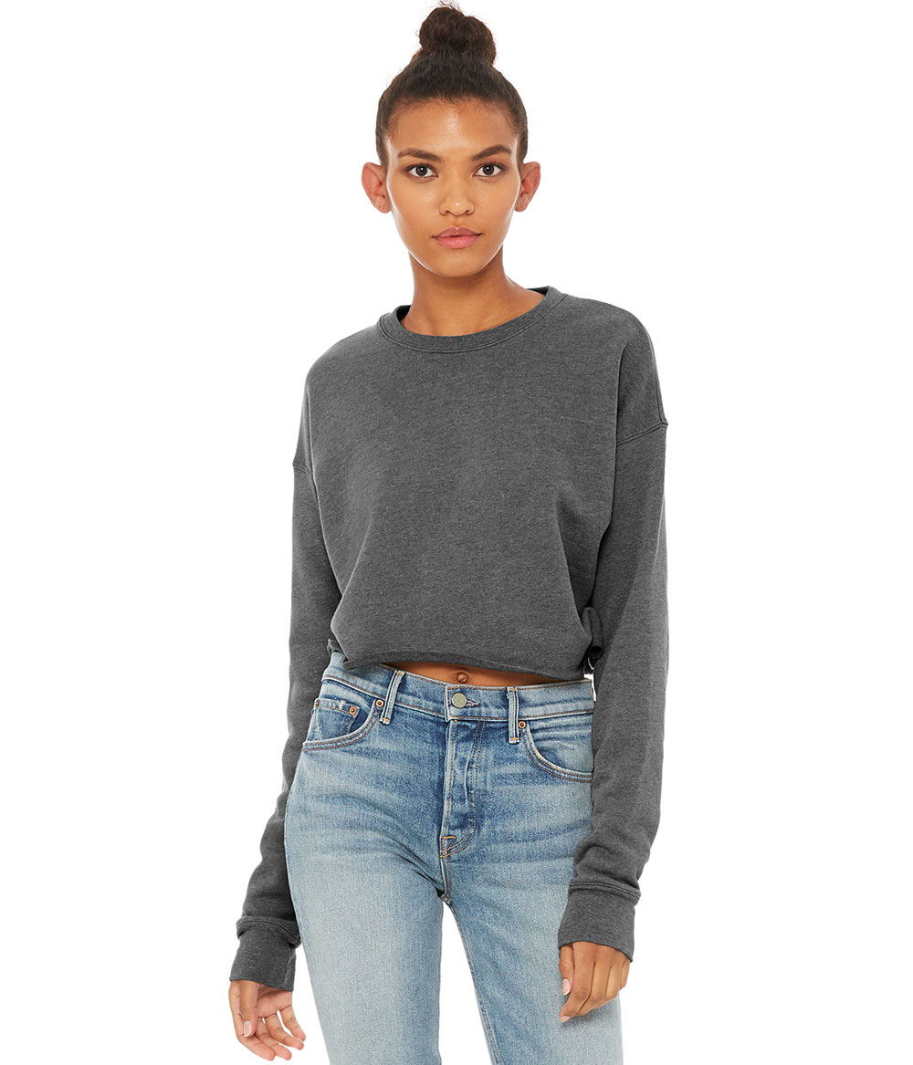 Womens Cropped Crew Fleece | Staton Corporate and Casual