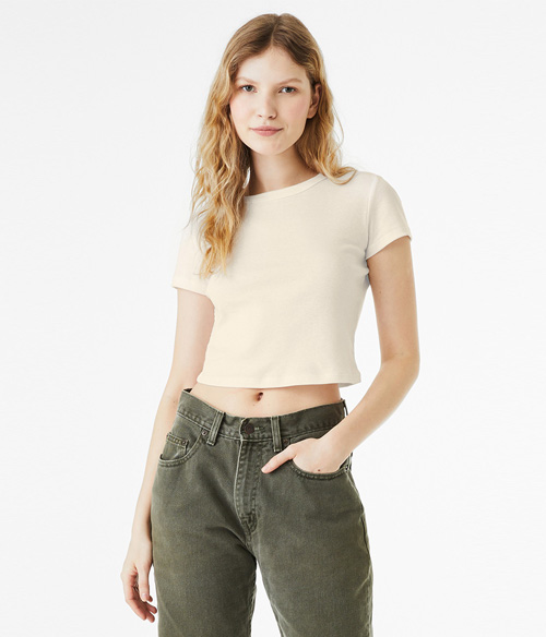 Womens Micro Rib Baby Tee | Staton-Corporate-and-Casual