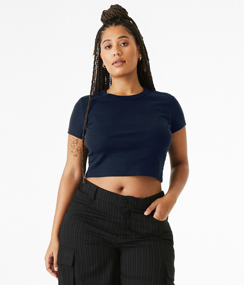Womens Micro Rib Baby Tee | Staton-Corporate-and-Casual