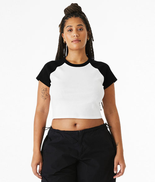 Micro Rib Raglan Baby Tee | Staton-Corporate-and-Casual