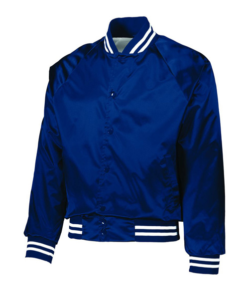 Satin Baseball Jacket Trimmed | Staton-Corporate-and-Casual