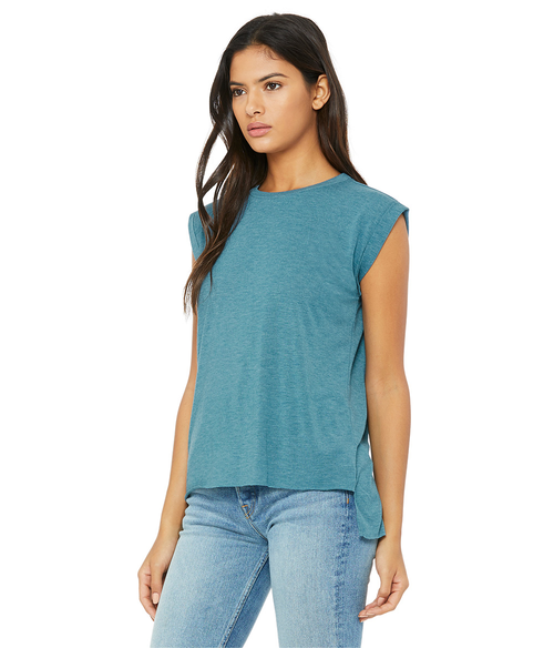 Womens Flowy Muscle Tee | Staton Corporate and Casual
