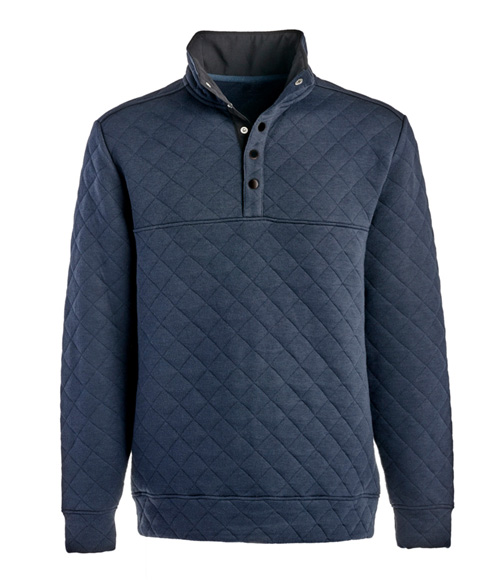 Quilted Snap Pullover | Staton Corporate and Casual