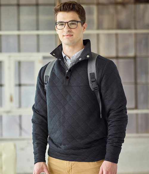 Quilted Snap Pullover | Staton Corporate and Casual